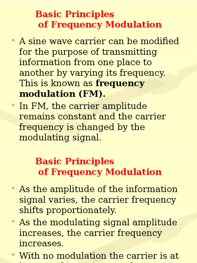 Frequency Modulation Pdf Frequency Modulation Detector Radio