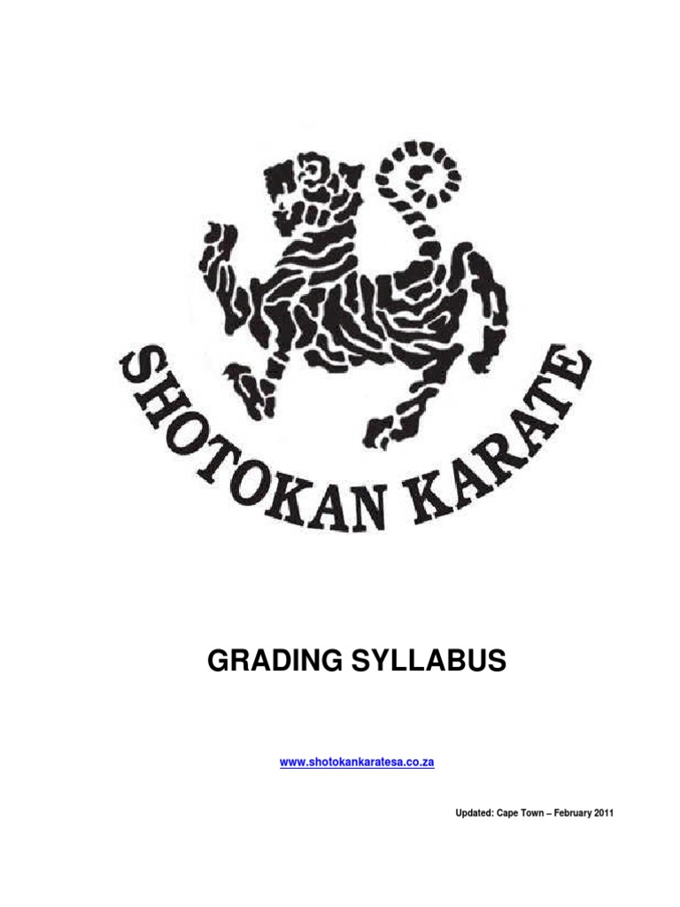 Shotokan Karate Grading Syllabus | PDF | Karate | Shotokan