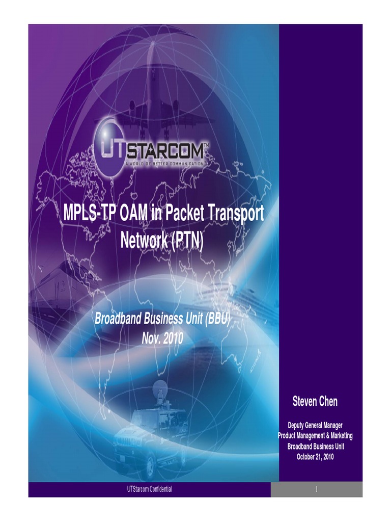 MPLS-TP OAM in Packet Transport Network (PTN) V2 | PDF | Multiprotocol ...