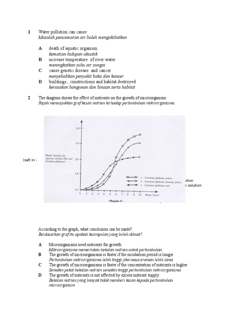 Mid Term Exam Science Form 5 | PDF