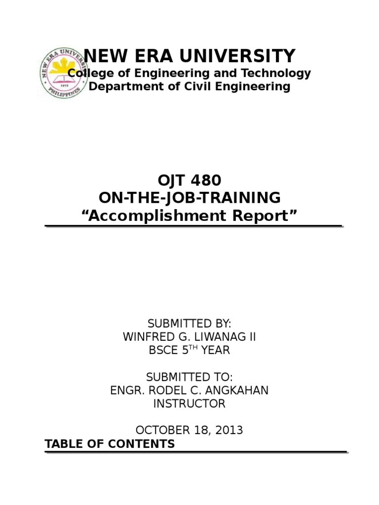 OJT Report | PDF | Mining | Business