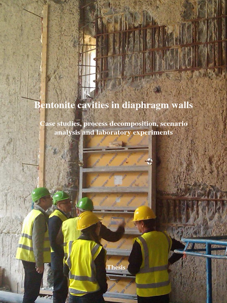 Bentonite Cavities in Diaphragm Walls | PDF | Deep Foundation | Soil
