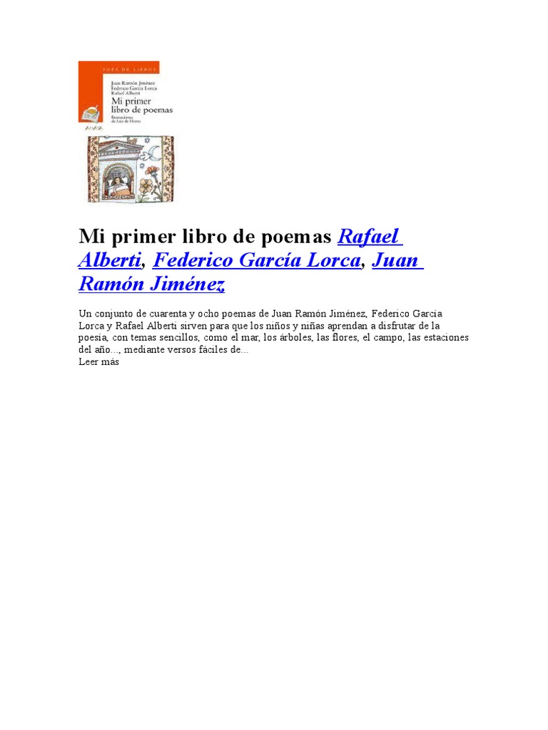 Mi Primer Libro de Poemas | PDF