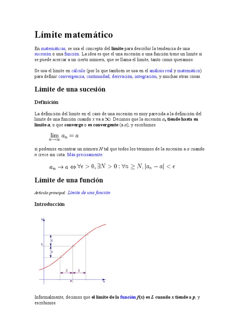 Límite Matemático | PDF