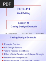 Casing Design Example | PDF | Casing (Borehole) | Pressure