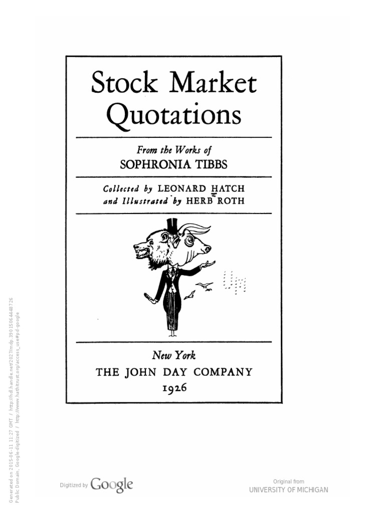 Stock Market Quotations | PDF | Margin (Finance) | Stocks