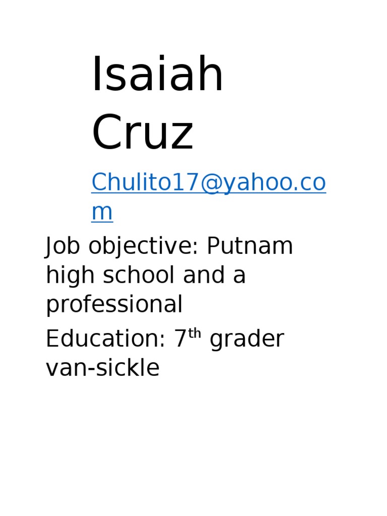 Isaiah Cruz | PDF