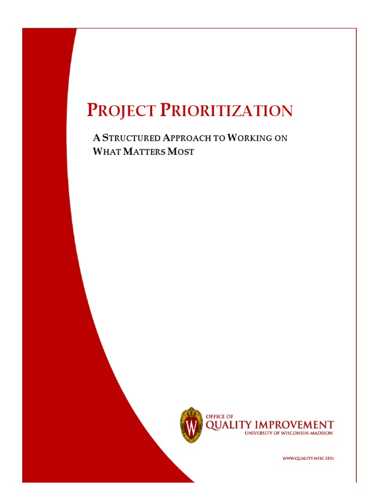 Project Prioritization Guide V 1 | PDF | Evaluation | Strategic Management