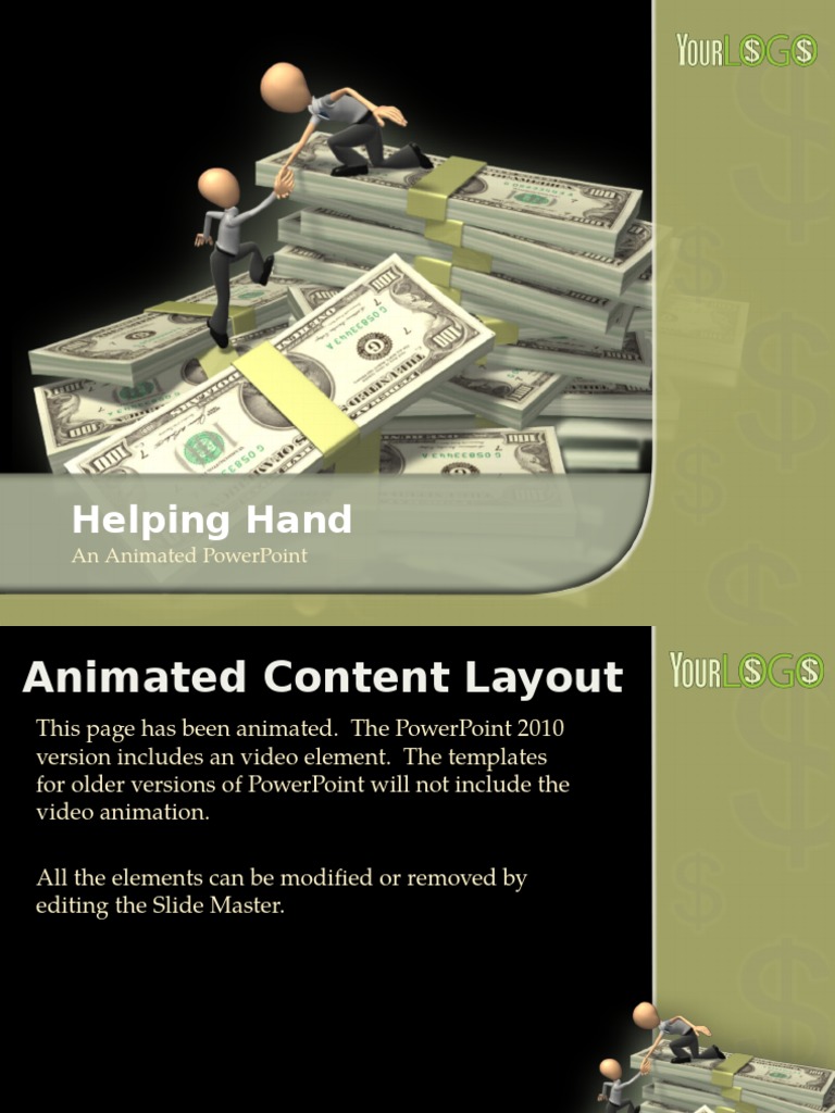Helping Hand: An Animated Powerpoint | PDF | Page Layout | Graphics