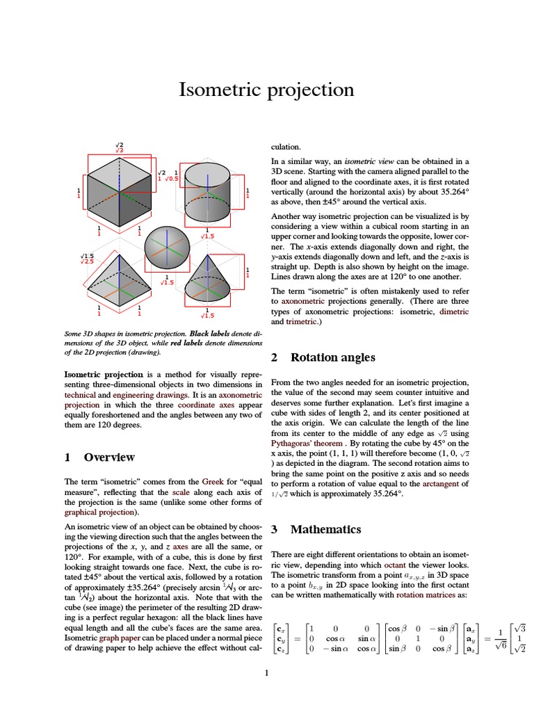 Isometric Projection | Classical Geometry | Art Media
