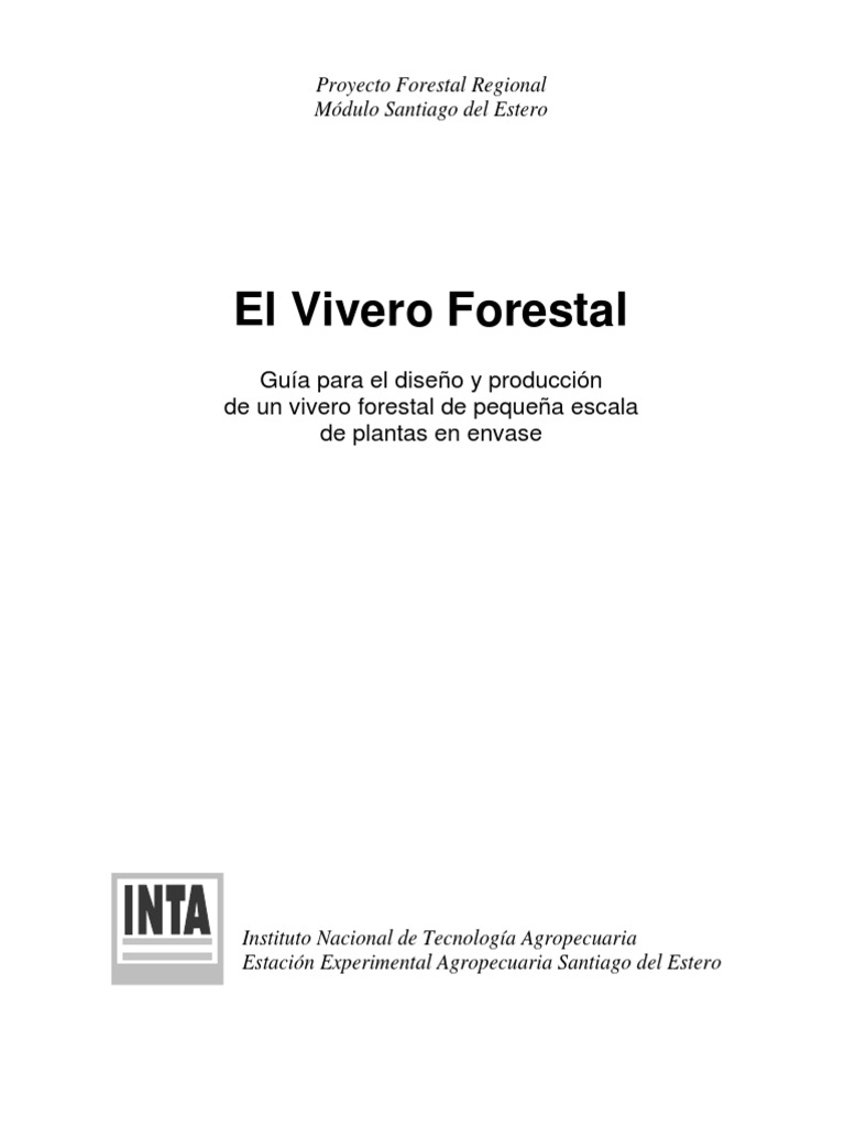 Vivero Forestal | PDF | Siembra | Los bosques