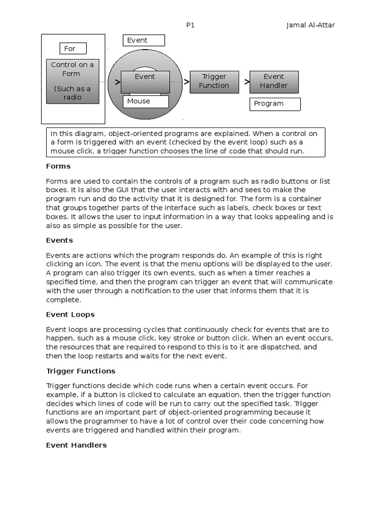 Programming Events & Handlers | PDF