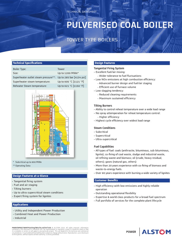 Pulverised Coal Boiler: Tower Type Boilers | PDF | Boiler | Coal