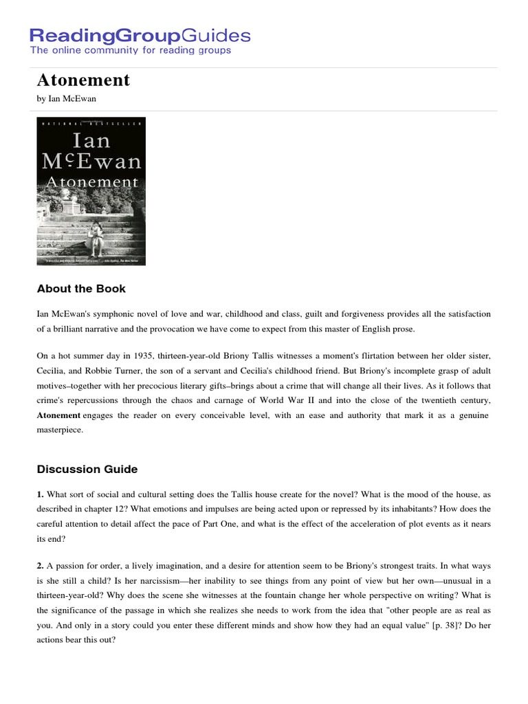 Atonement | PDF | Poetry