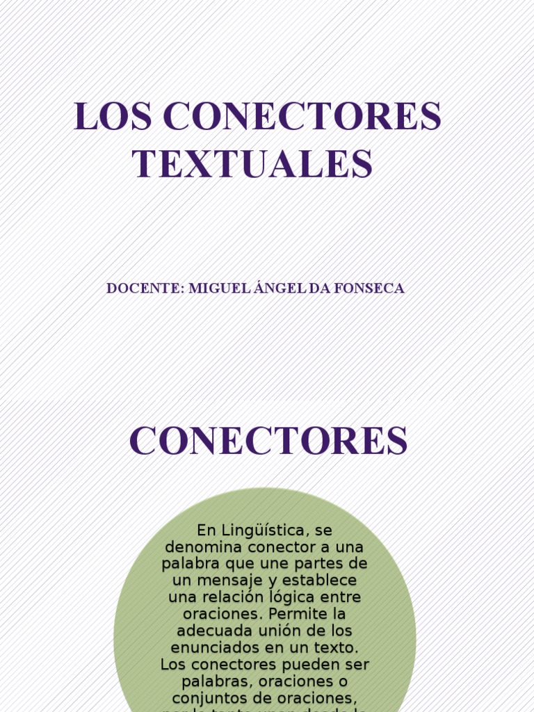 Los Conectores Textuales | PDF | Oración (Lingüística) | Epistemología