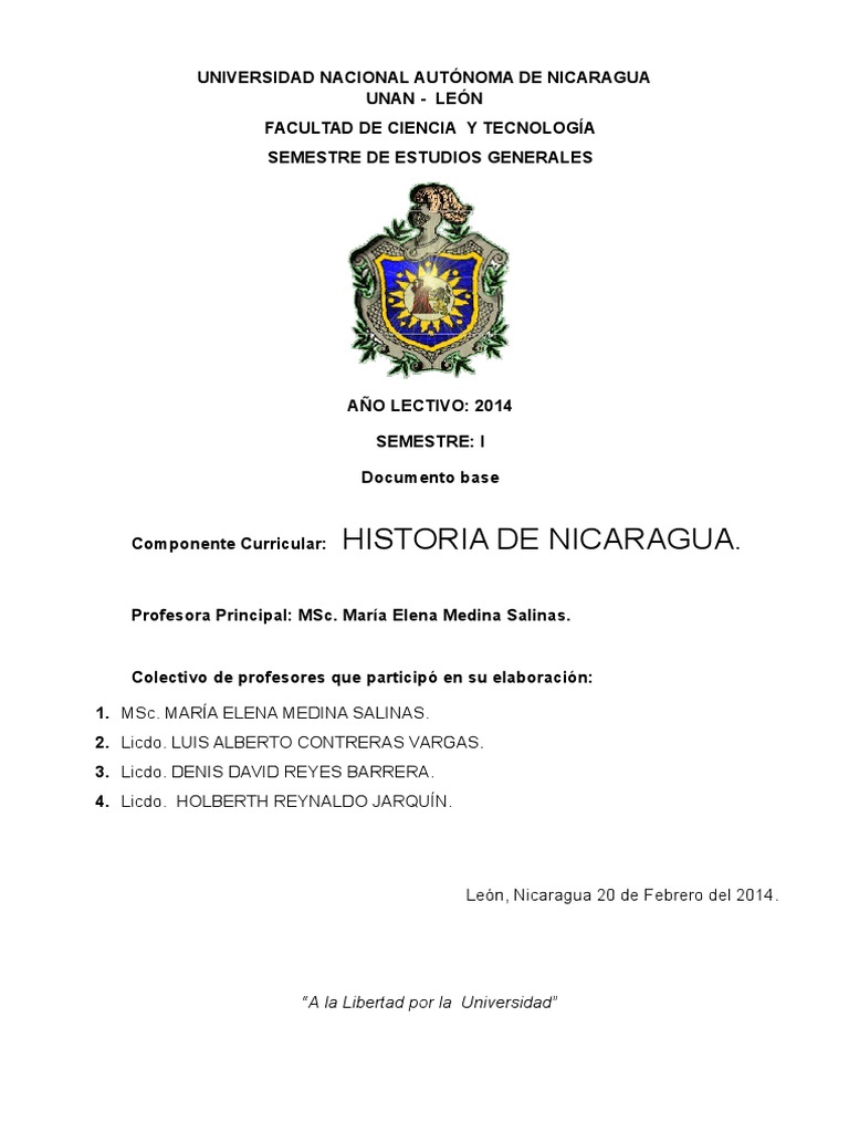 Historia de Nicaragua | PDF | Nicaragua | Américas