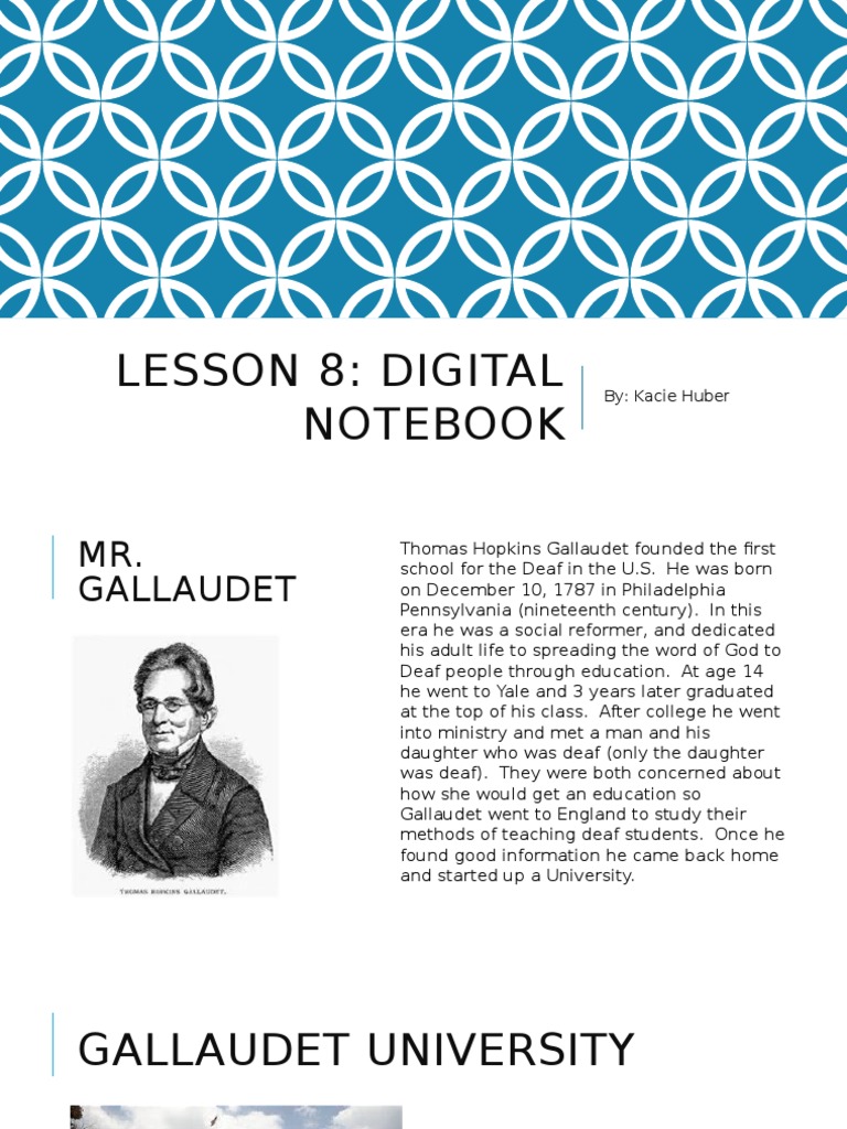 Gallaudet & Deaf Education History | PDF
