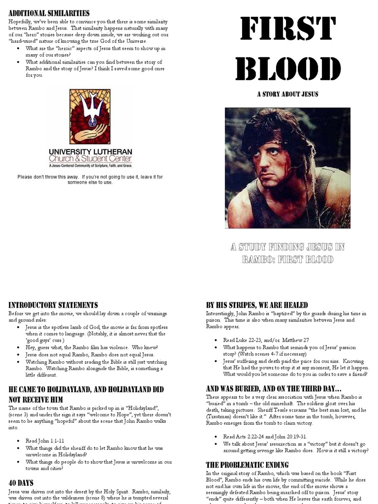Rambo Bible Study Student Guide | PDF | Satan | Jesus