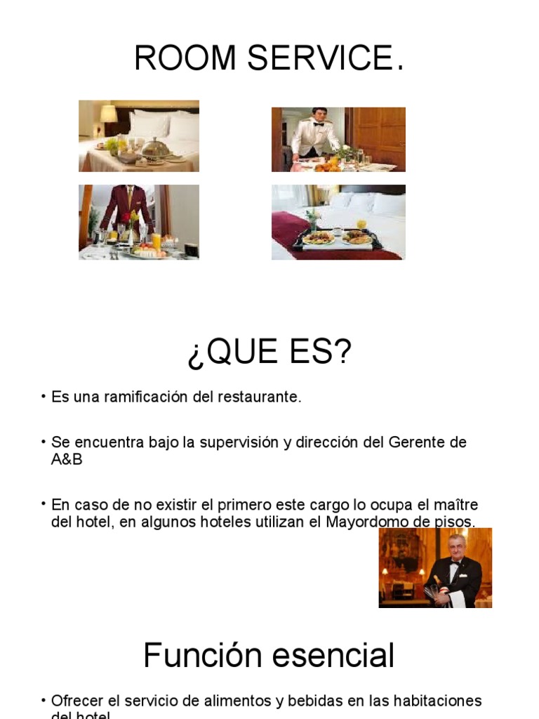 Room Service 1 | PDF | Camareros | Hotel