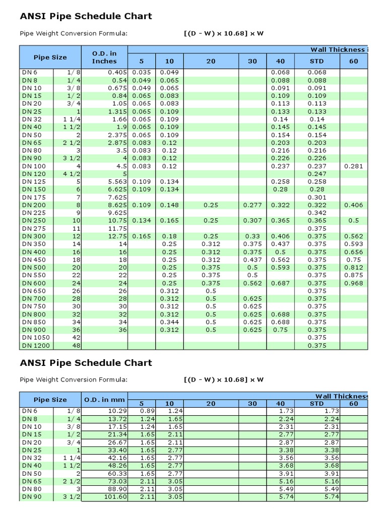 ANSI Pipe | PDF | Hydraulic Engineering | Pipe (Fluid Conveyance)