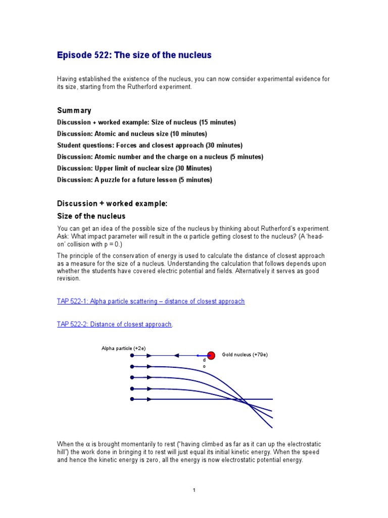 size of nucleus | Electronvolt | Atomic Nucleus