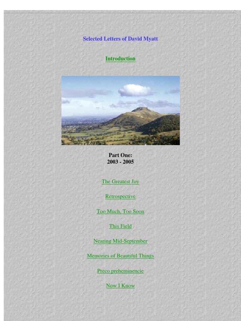 Selected Letters of David Myatt | PDF | Suffering