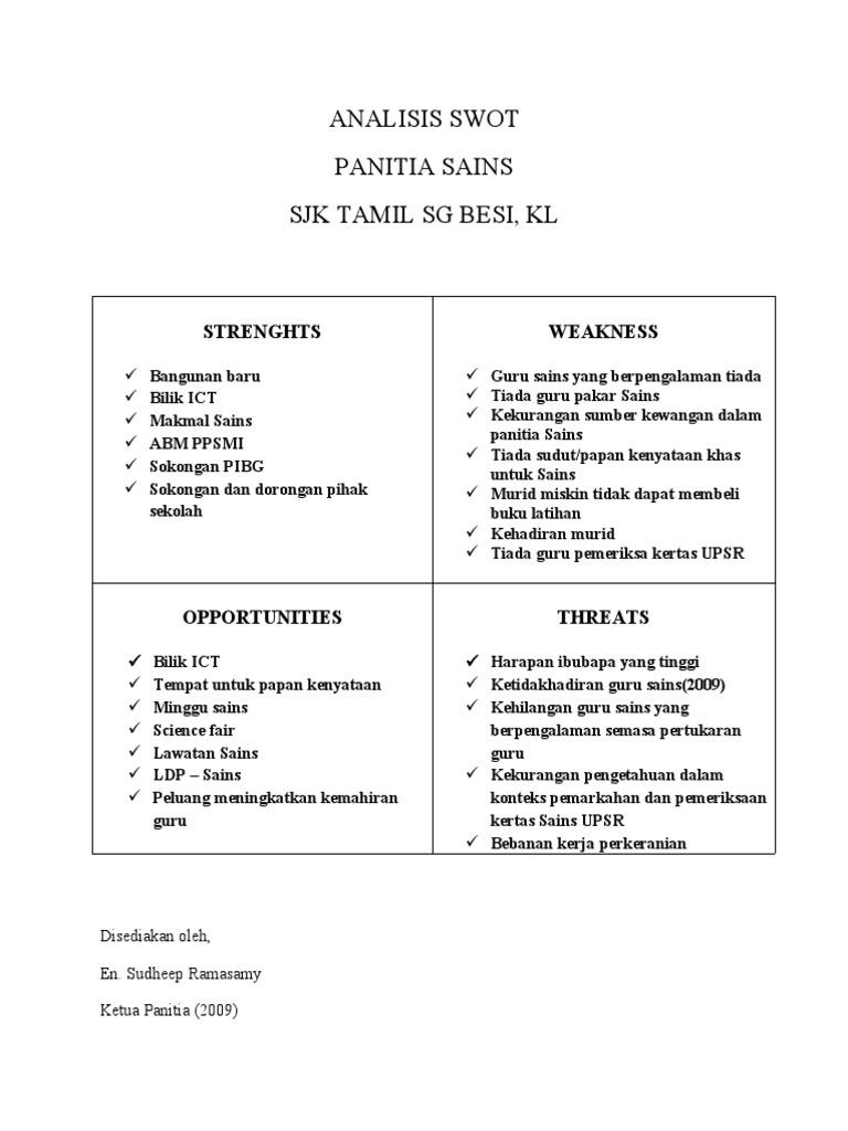 Analisis Swot | PDF