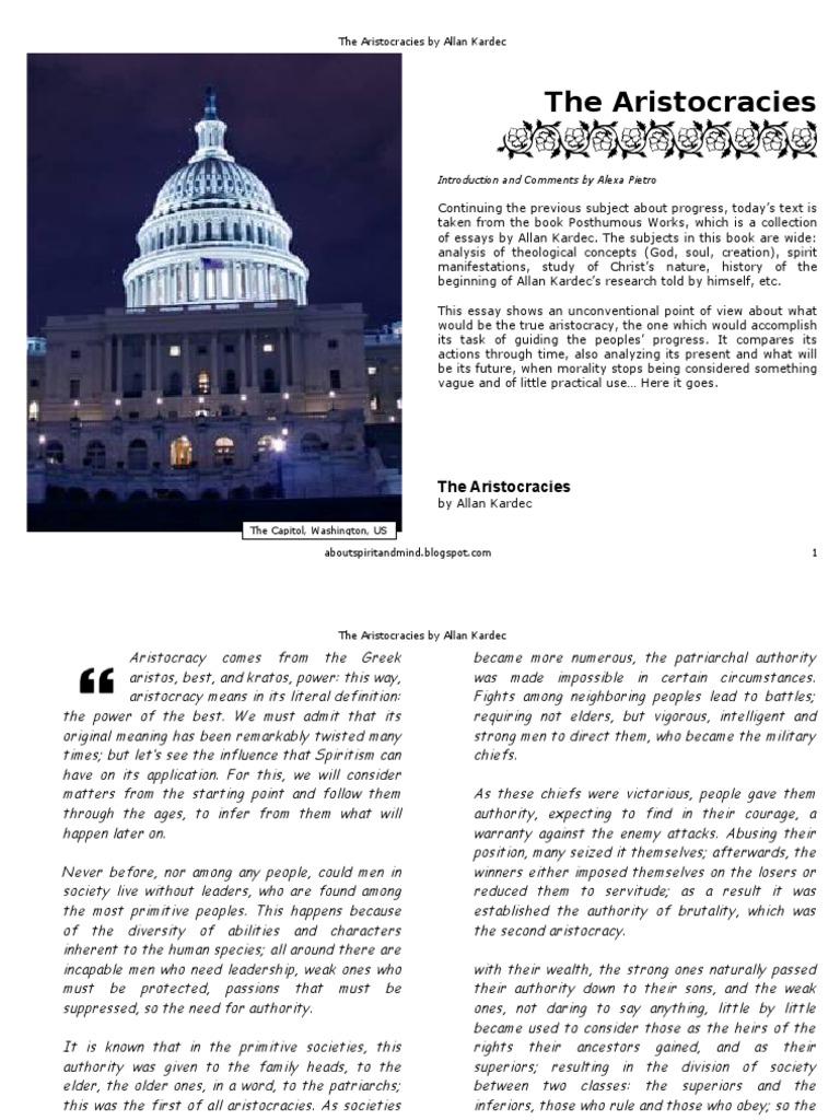Aristocracies | PDF | Spiritism