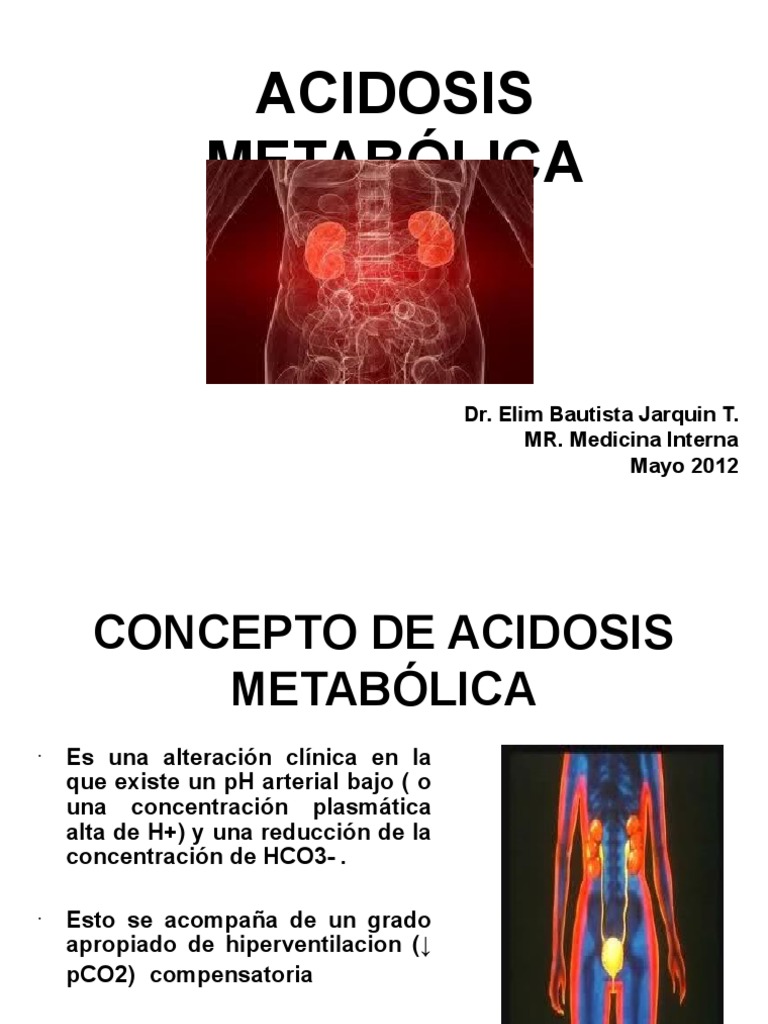 Acidosis Metabolica | PDF | Medicina de Cuidados Intensivos ...