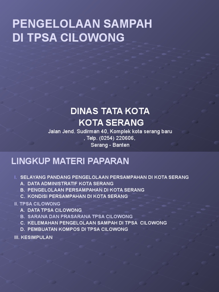 Tpsa Cilowong Final Baru | PDF