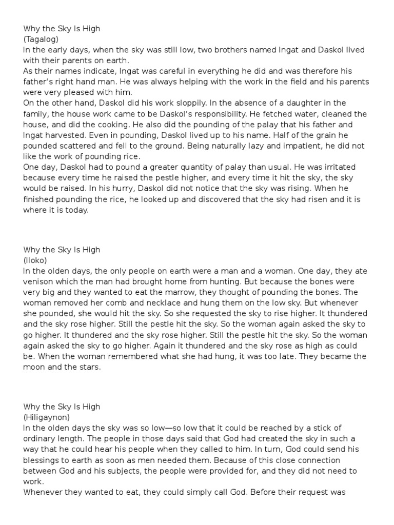 Why The Sky Is High | PDF