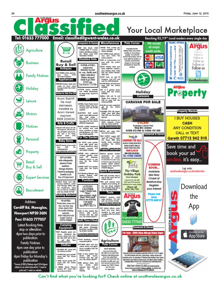 Classified: Your Local Marketplace | PDF | Newspapers | Advertising
