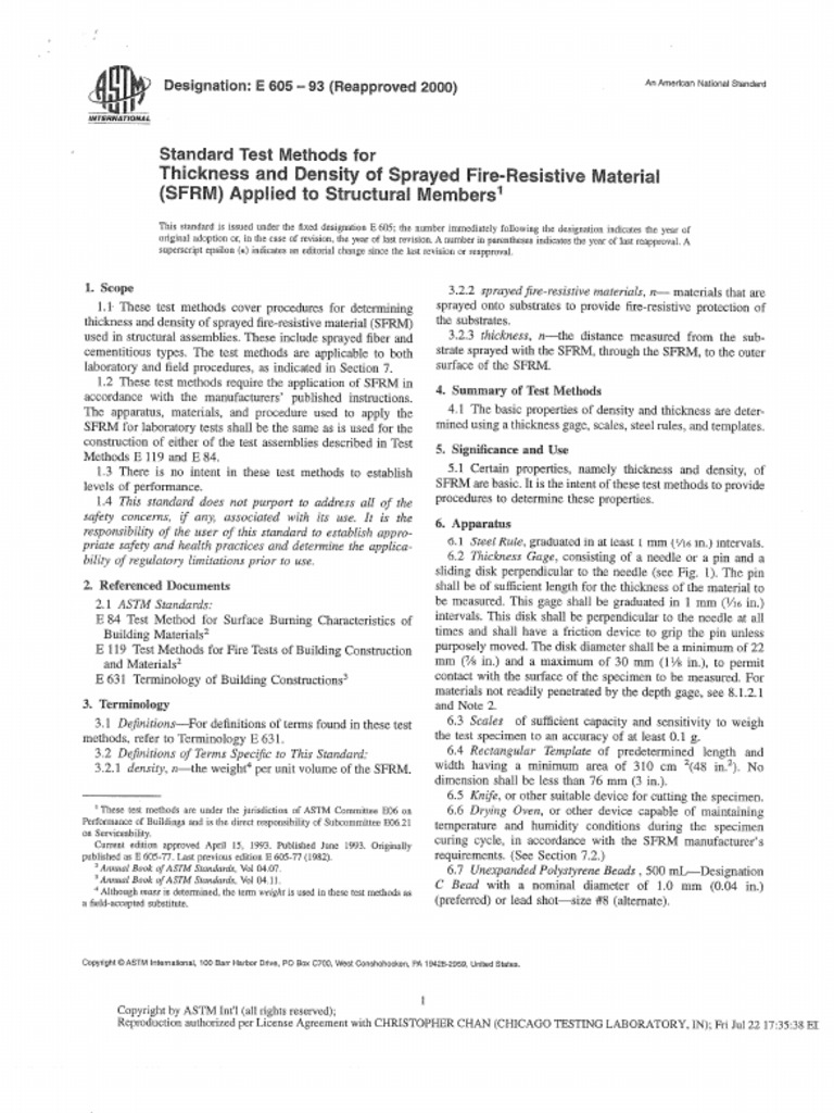 Astm E605 | PDF | Building Engineering | Chemical Product Engineering