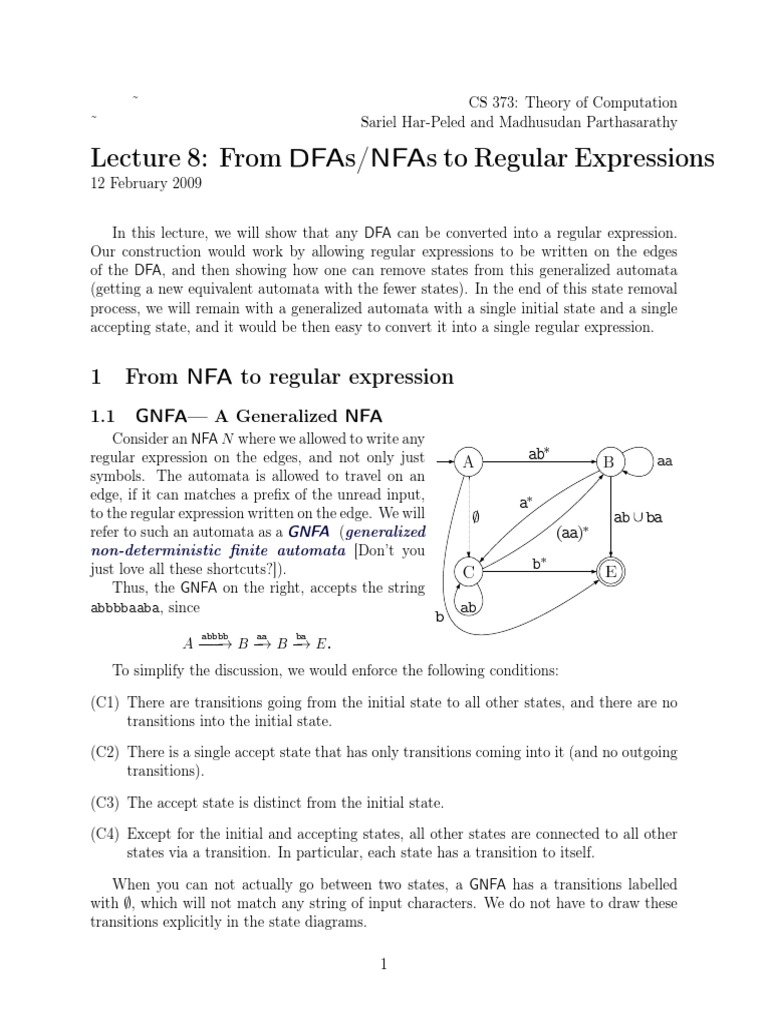 Nfa To Grammar | PDF | Regular Expression | Theory Of Computation
