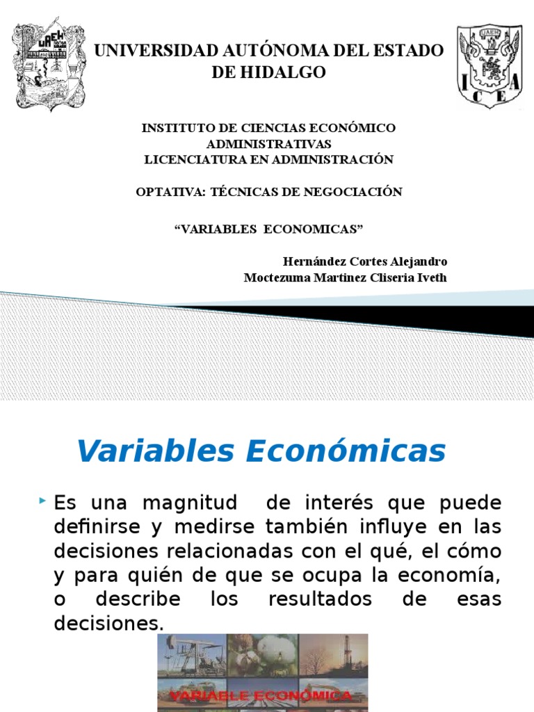 Variables Economicas | PDF | Inflación | Tasas de interés