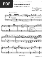 Impromptu Op. 90 No. 2 Eb Major - Schubert | PDF | Musical Compositions | Compositions