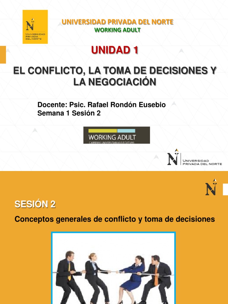Conflicto y Toma de Decisiones | PDF | Conflicto (proceso) | Negociación