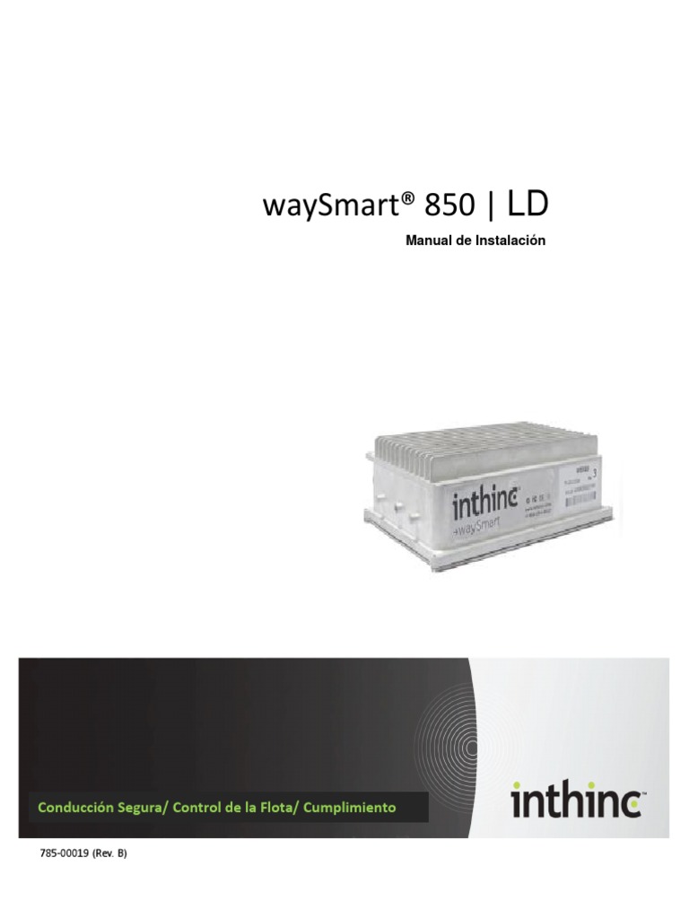 Manual de Instalación Inthinc WS850 L | PDF | Código QR | Hardware de ...