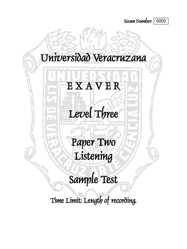 EXAVER 3 Paper 2 Sample Exam | PDF | Polar Bear