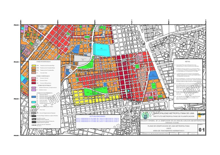 Mapa de Zonificación del Distrito de Lince | PDF | Ciencia y matemáticas