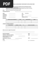 Internal Job Application Template | PDF
