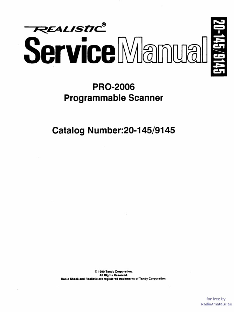 Realistic PRO-2006 Serv 4.0 | PDF