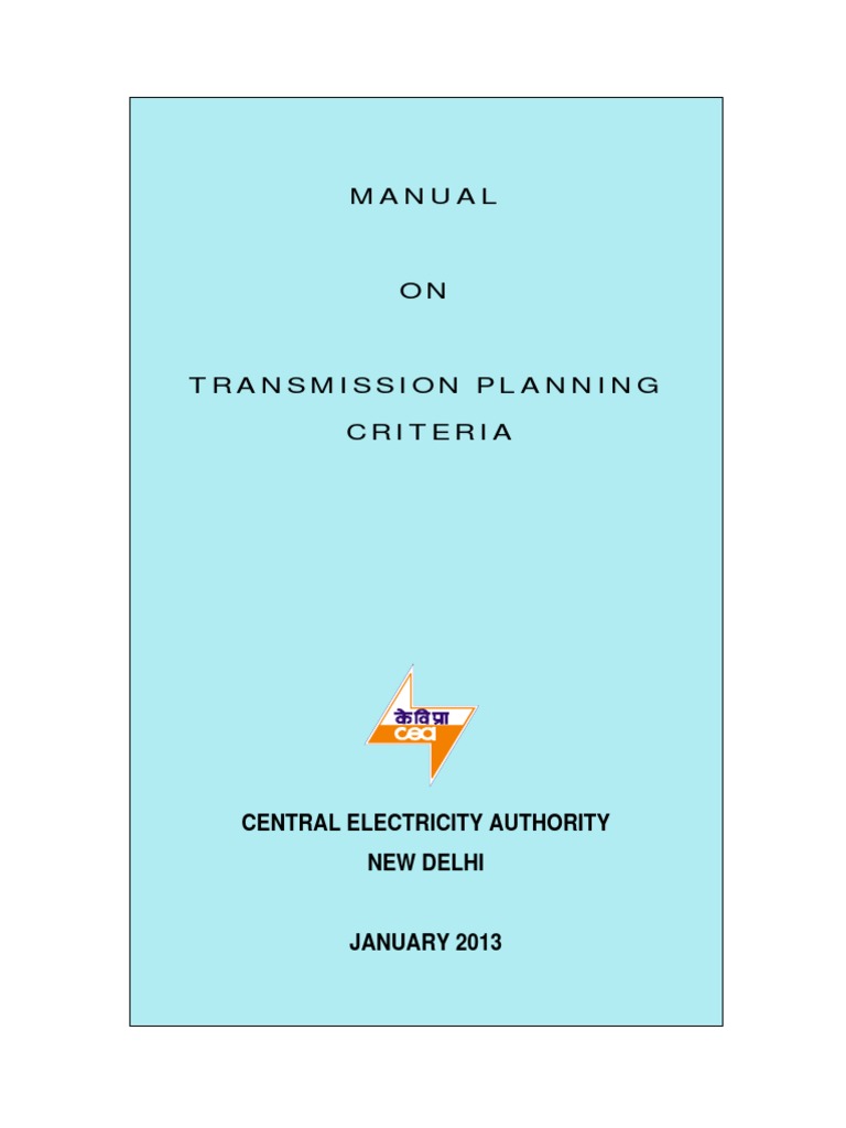 Transmission Planning Criteria Manual | PDF | Electrical Substation ...
