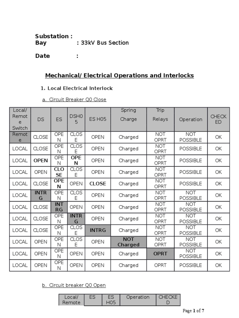 Mechanical Electrical Interlock Bus Section | PDF | Electrical ...