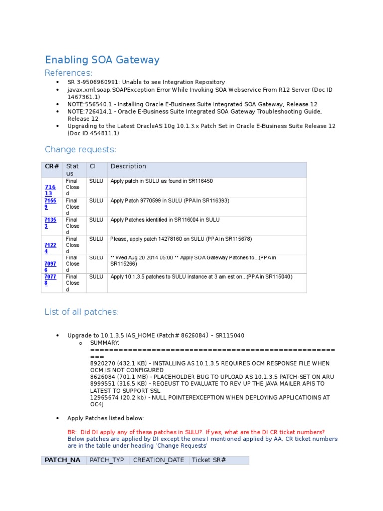 Enabling SOA Gateway in SULU V5 | PDF | Password | Login