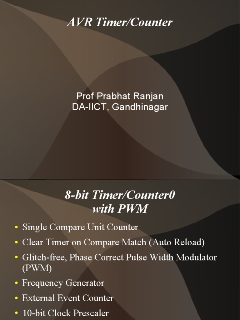 Avr Timer Counter Prof Prabhat Ranjan Da Iict Gandhinagar Download