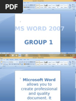MS Word Components | PDF