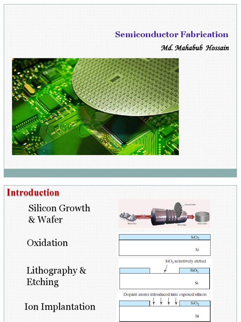 Semiconductor Fabrication | PDF | Silicon | Photolithography