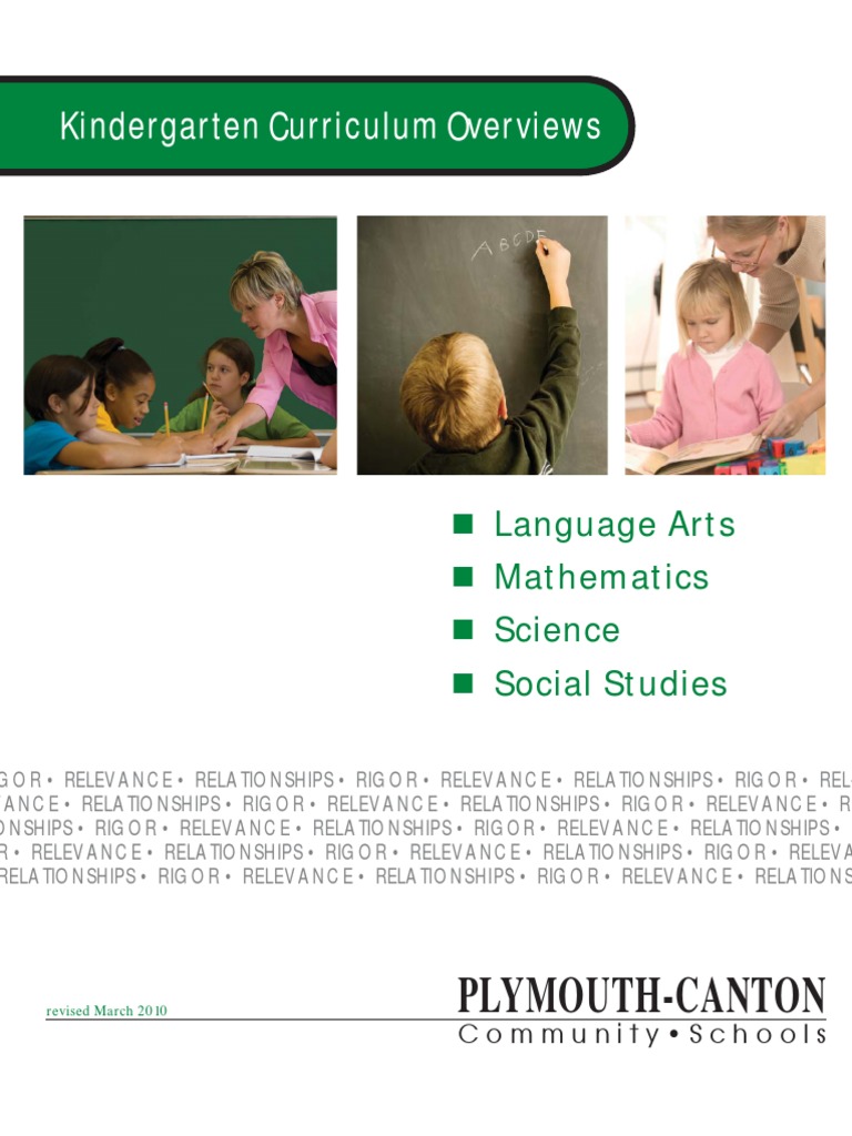 Kindergarten Curriculum Overview 091510 | PDF | Civics | Reading ...