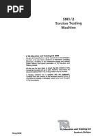 Torsion Test Machine Lab Manual | PDF | Machines | Transmission (Mechanics)